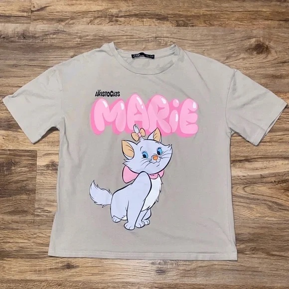 Zara | Tops | Zara Marie Aristocats Graphic Tshirt | Poshmark